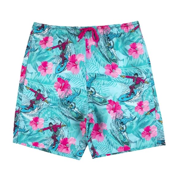Batman | Swim | Mens Size Xl 7 Inseam Batman The Joker Surfing Tropical ...